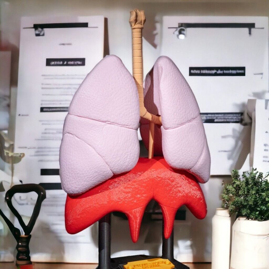 Modelo Pulmón Humano Impresión 3D